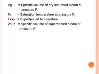Specific volume of steam | PPTX | Physics | Science