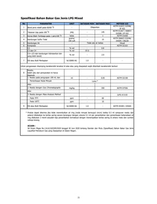 Specifikasi Product Bahan Bakar Minyak pdf | PDF