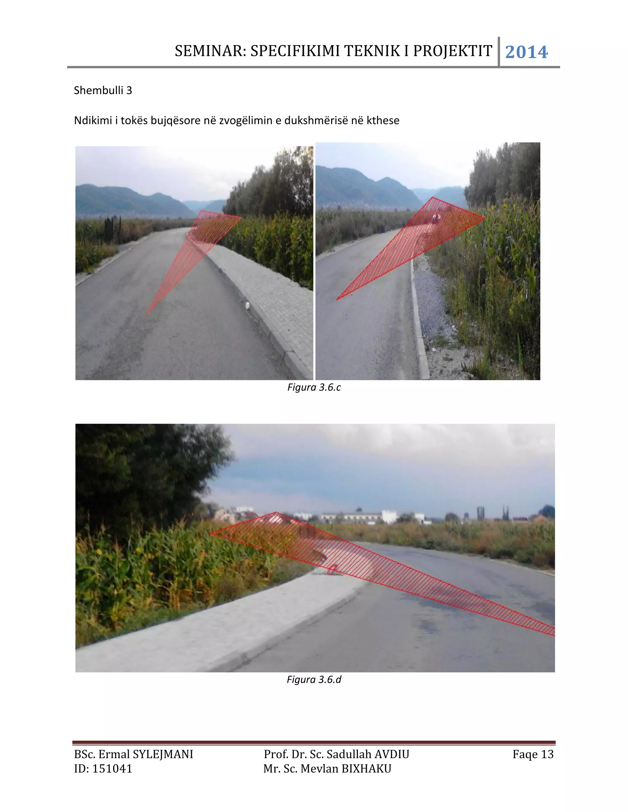 Specifikimi teknik/Planung von Straßen/Road design | PDF