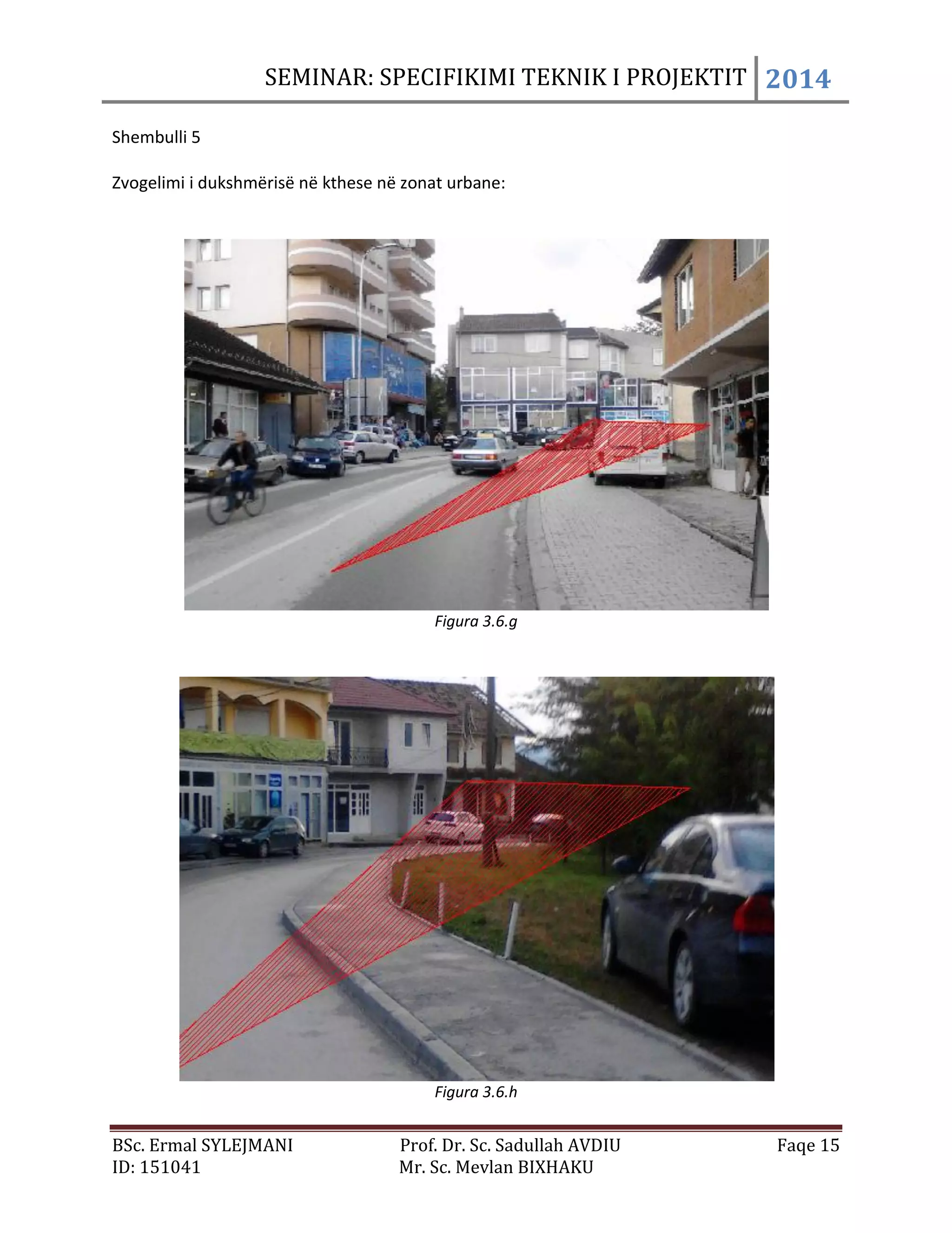 Specifikimi teknik/Planung von Straßen/Road design | PDF