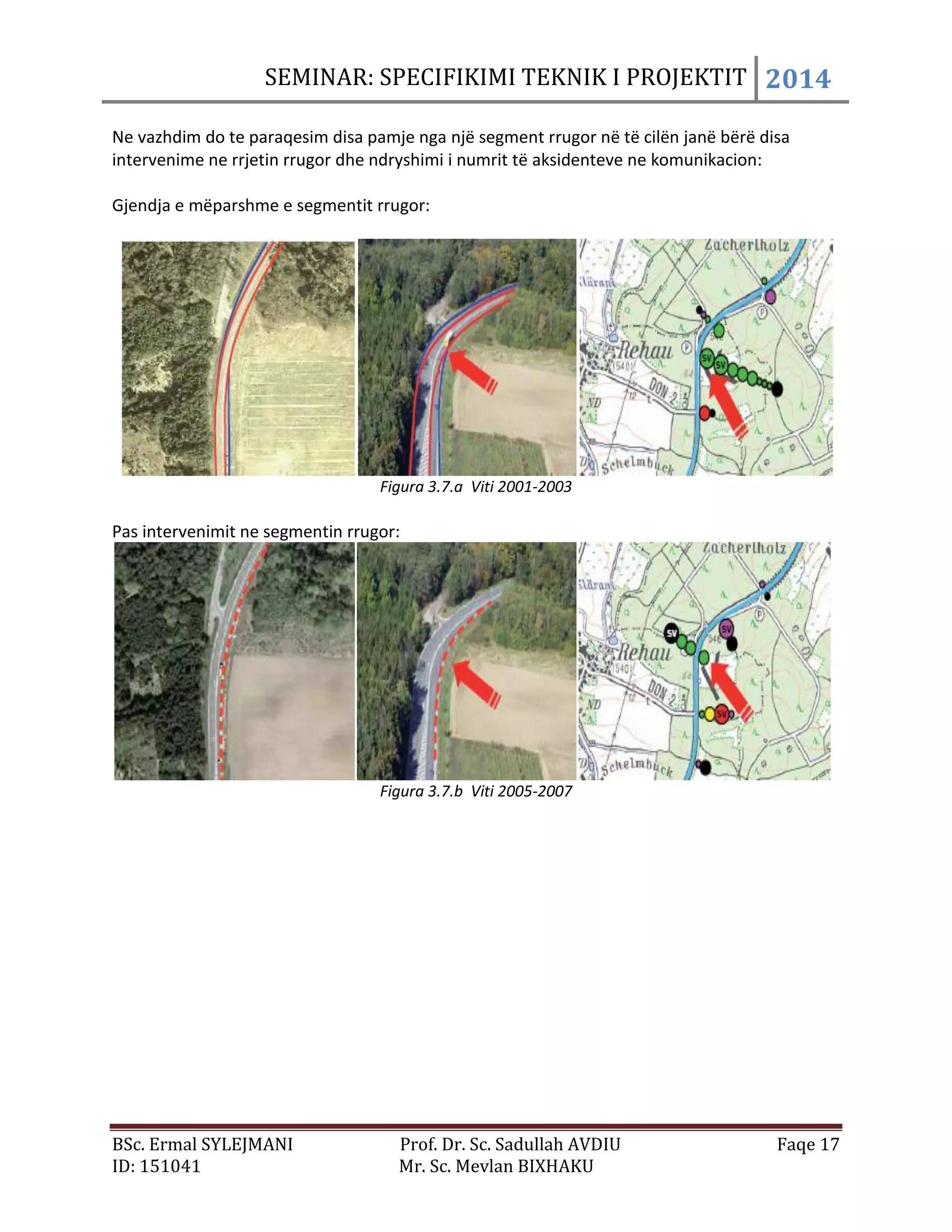 Specifikimi teknik/Planung von Straßen/Road design | PDF