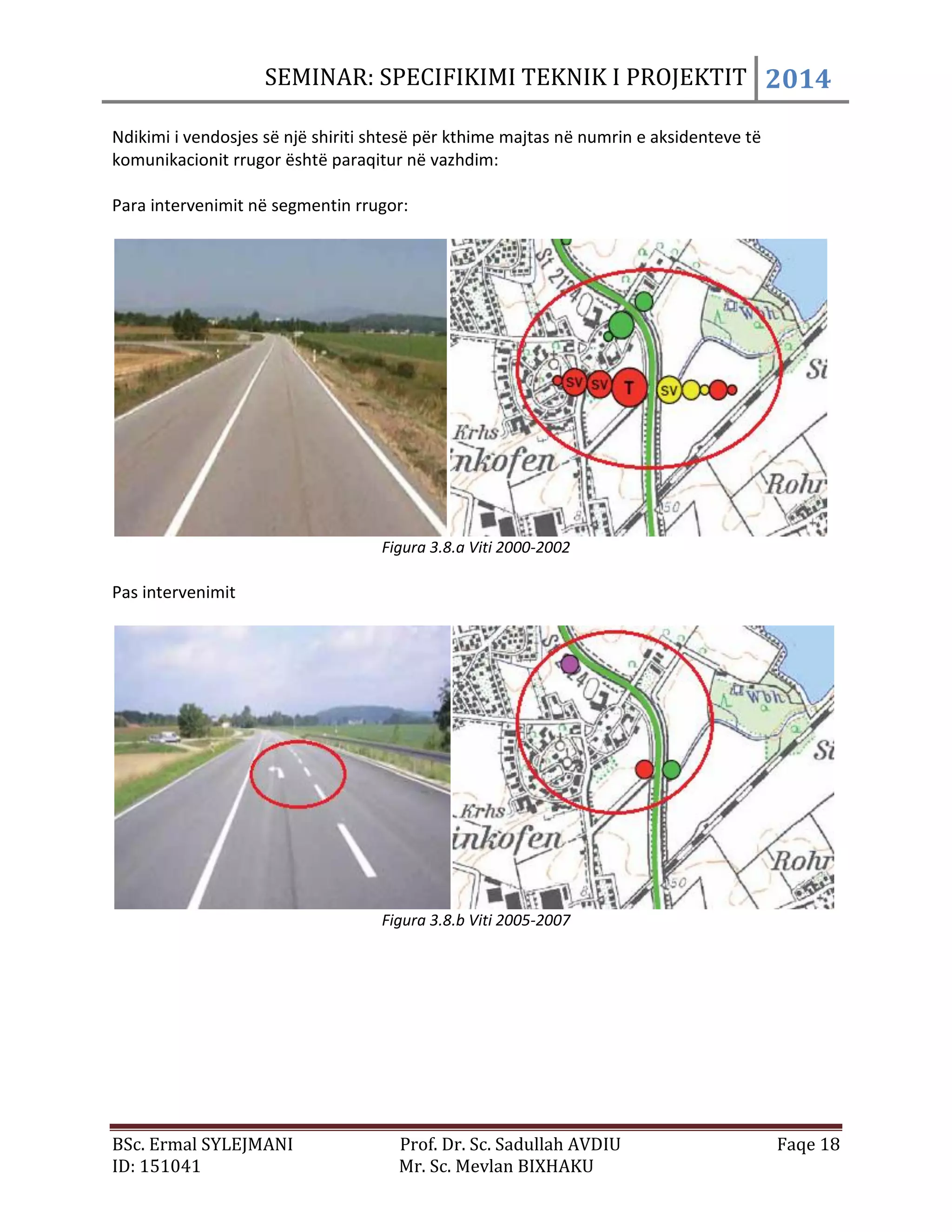 Specifikimi teknik/Planung von Straßen/Road design | PDF