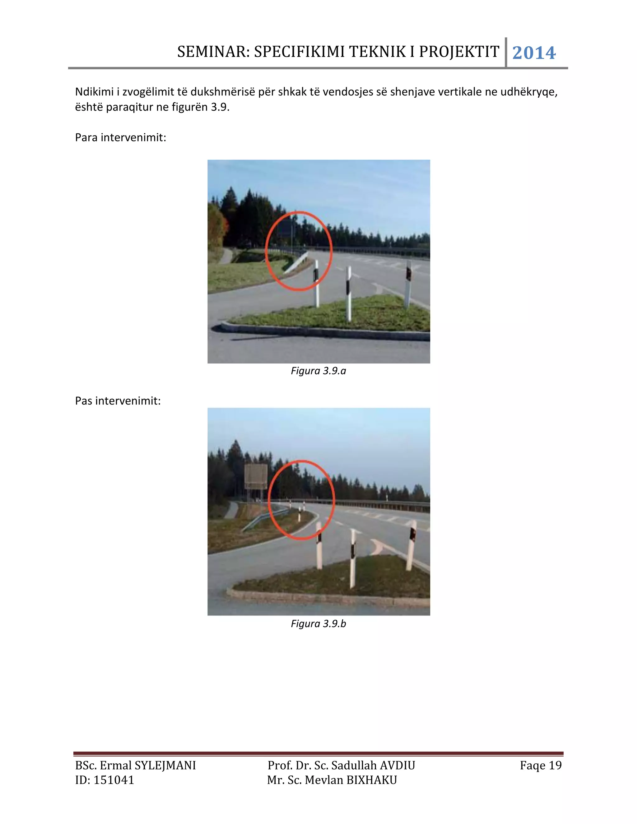Specifikimi teknik/Planung von Straßen/Road design | PDF