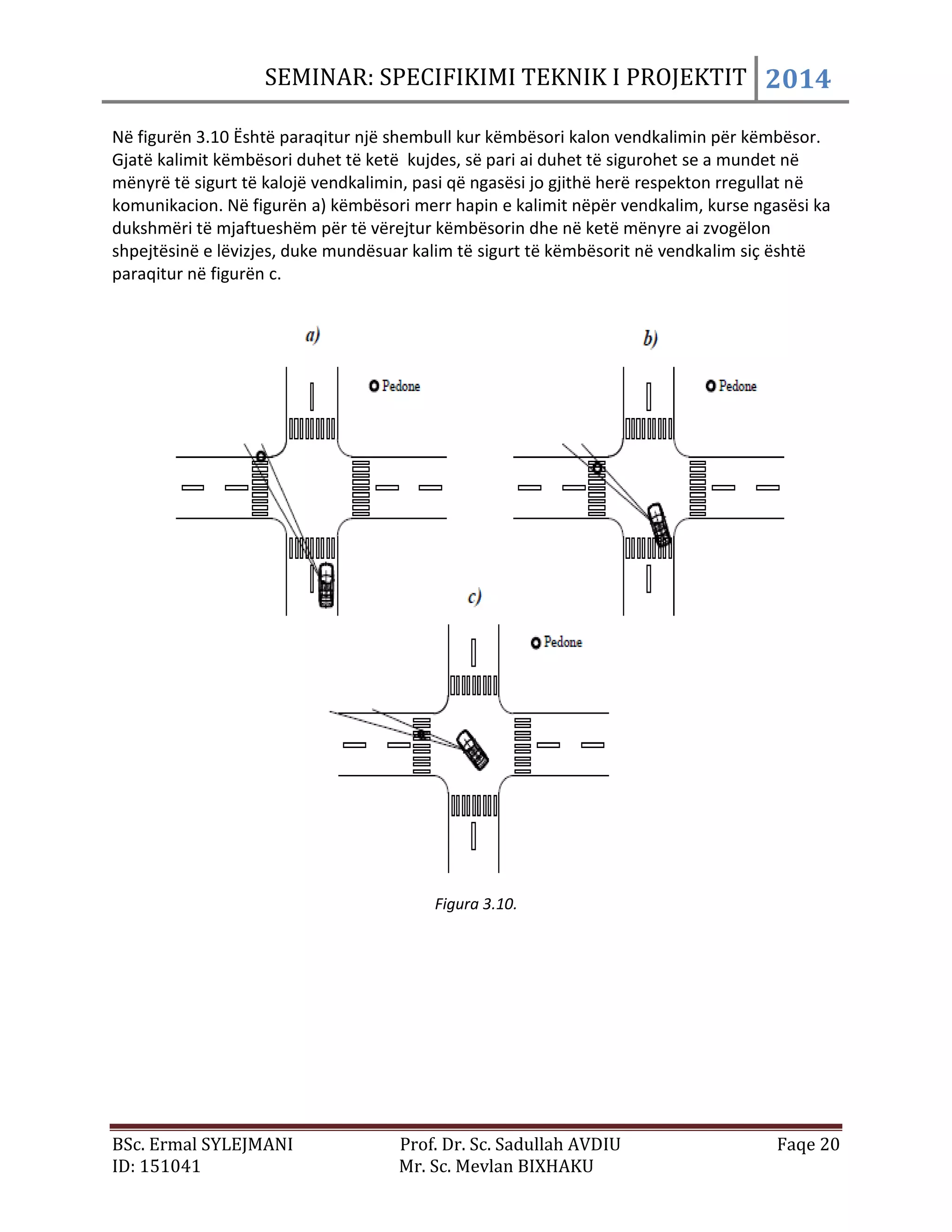 Specifikimi teknik/Planung von Straßen/Road design | PDF