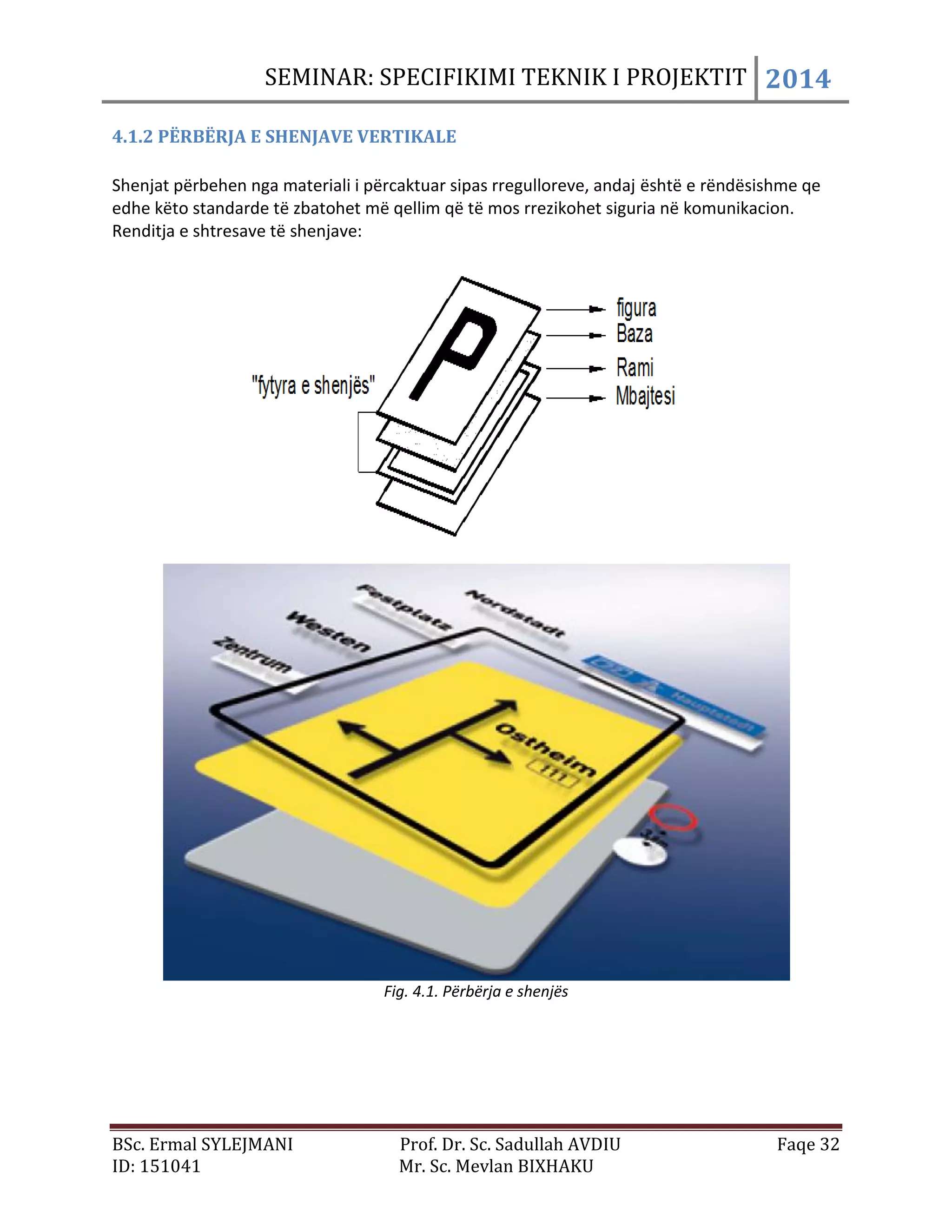 Specifikimi teknik/Planung von Straßen/Road design | PDF