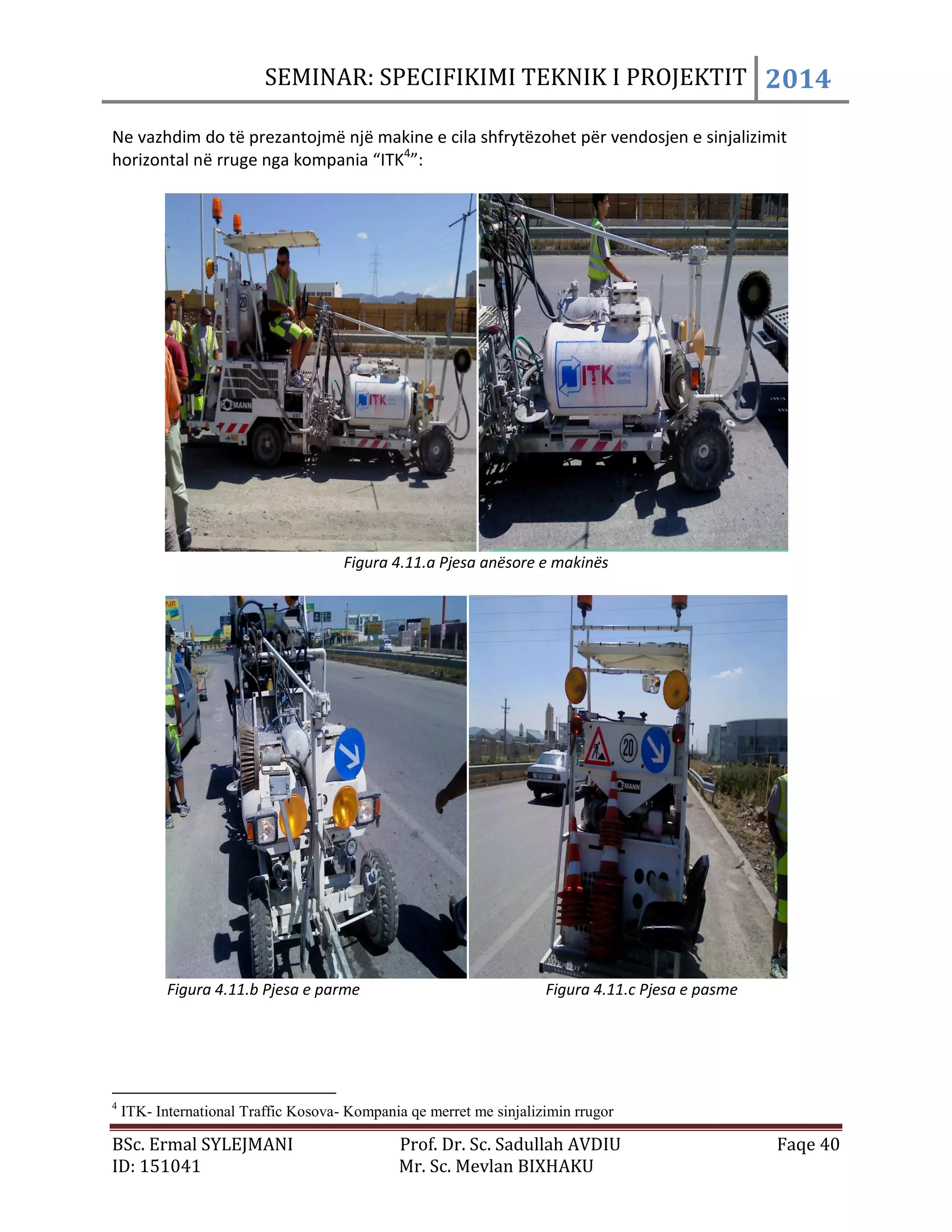 Specifikimi teknik/Planung von Straßen/Road design | PDF