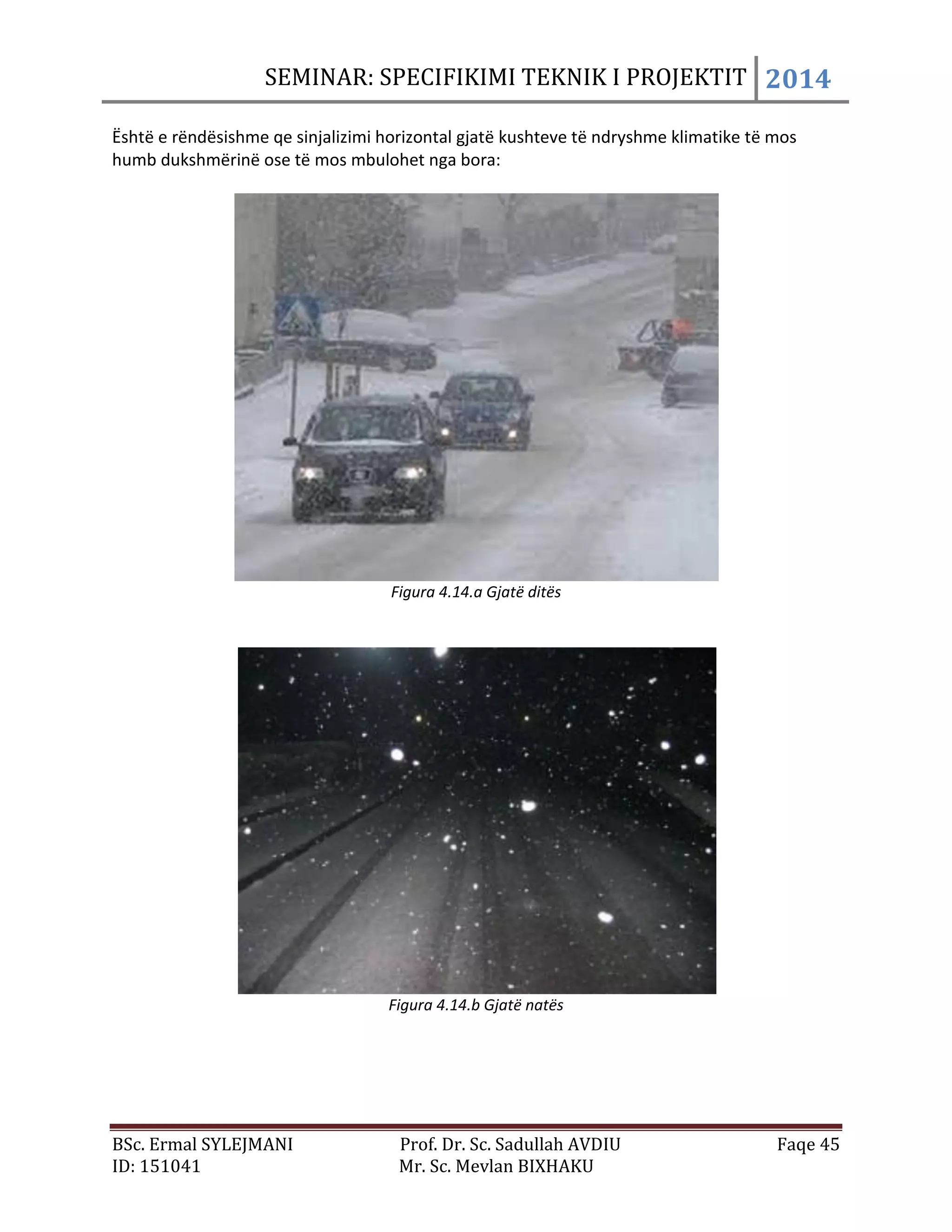 Specifikimi teknik/Planung von Straßen/Road design | PDF