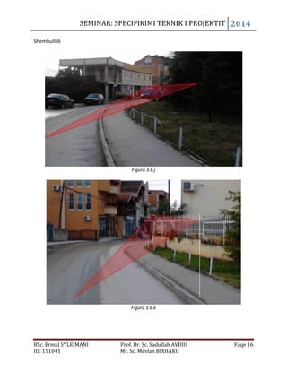 Specifikimi teknik/Planung von Straßen/Road design | PDF