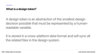 Design Tokens For Dummies | PDF