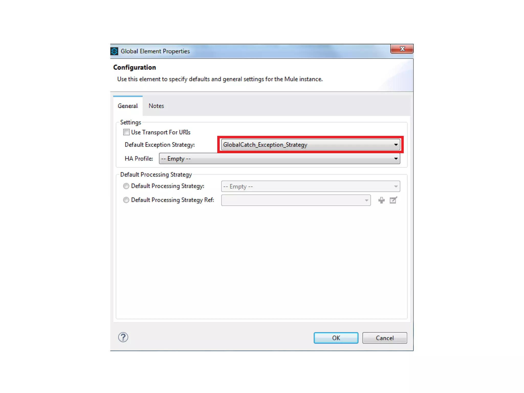 Specifying a default exception strategy | PPTX
