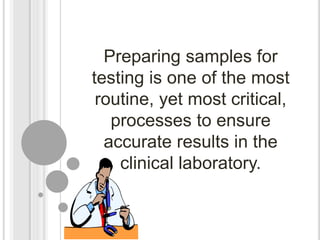 Specimen handling | PPTX | Infectious Diseases | Diseases and Conditions