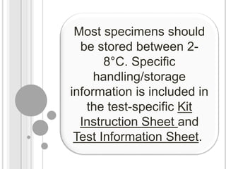 Specimen handling | PPTX