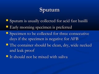 Specimen collection | PPT