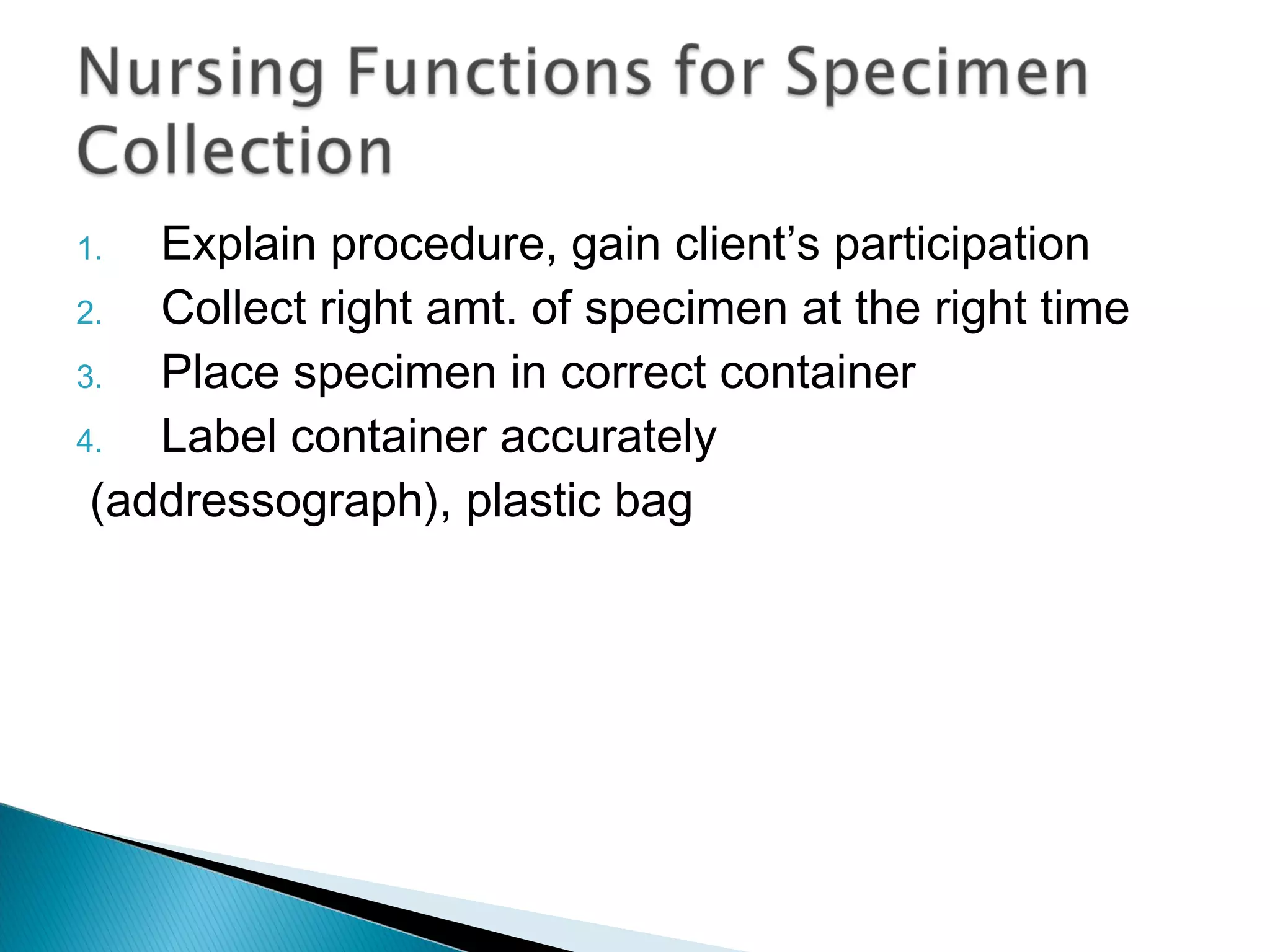 Specimen collection | PPT