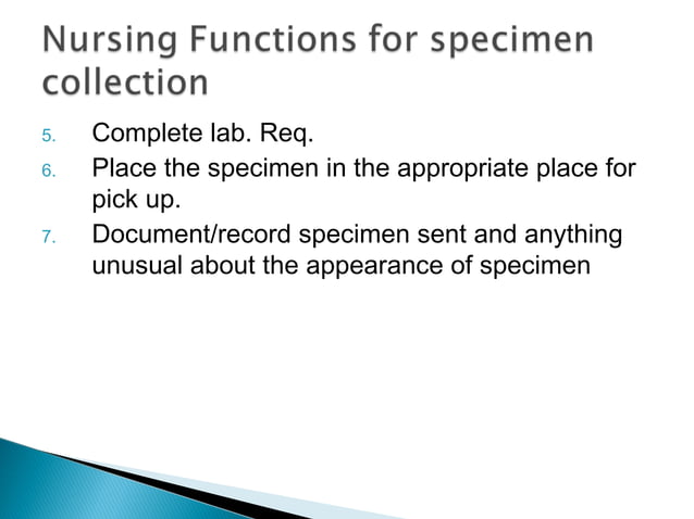 Specimen collection | PPT