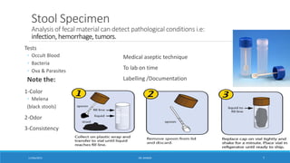 Specimen collection dr manar-nursing | PDF