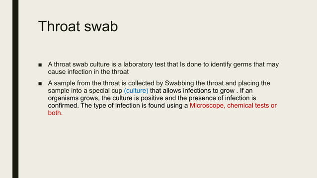 specimen collection -throat swab (1).pptx | Ear, Nose and Throat ...