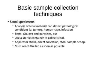 Specimen collection and handling | PPT