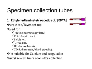 Specimen collection and handling | PPT
