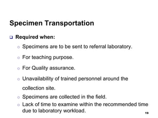Specimen collection and transportation.ppt