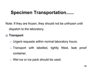 Specimen collection and transportation.ppt