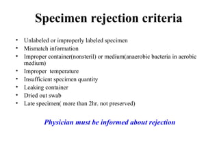 Specimen collection and waste management | PPT