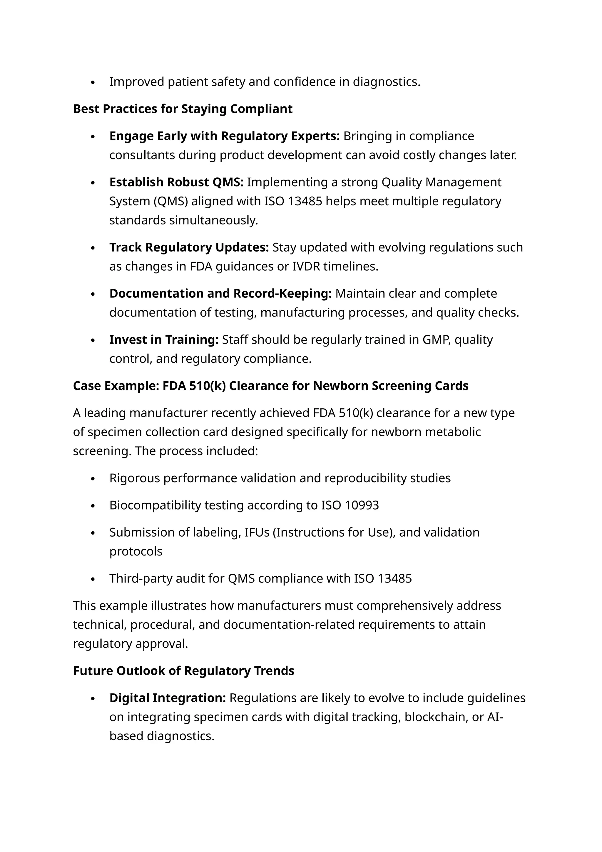 Specimen Collection Cards Market Competitive Landscape Overview | DOCX