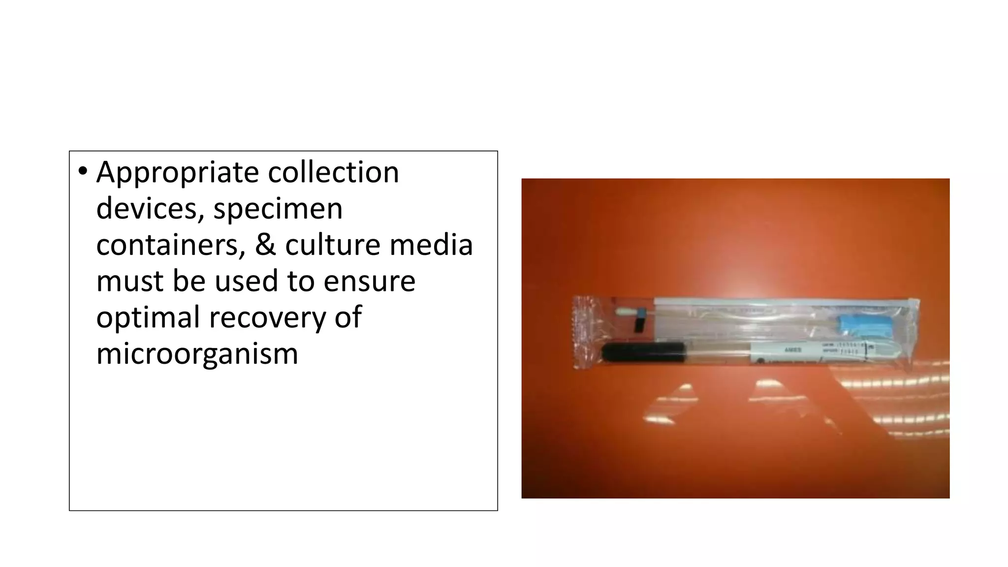 Specimen collection for clinical microbiology laboratory | PPTX