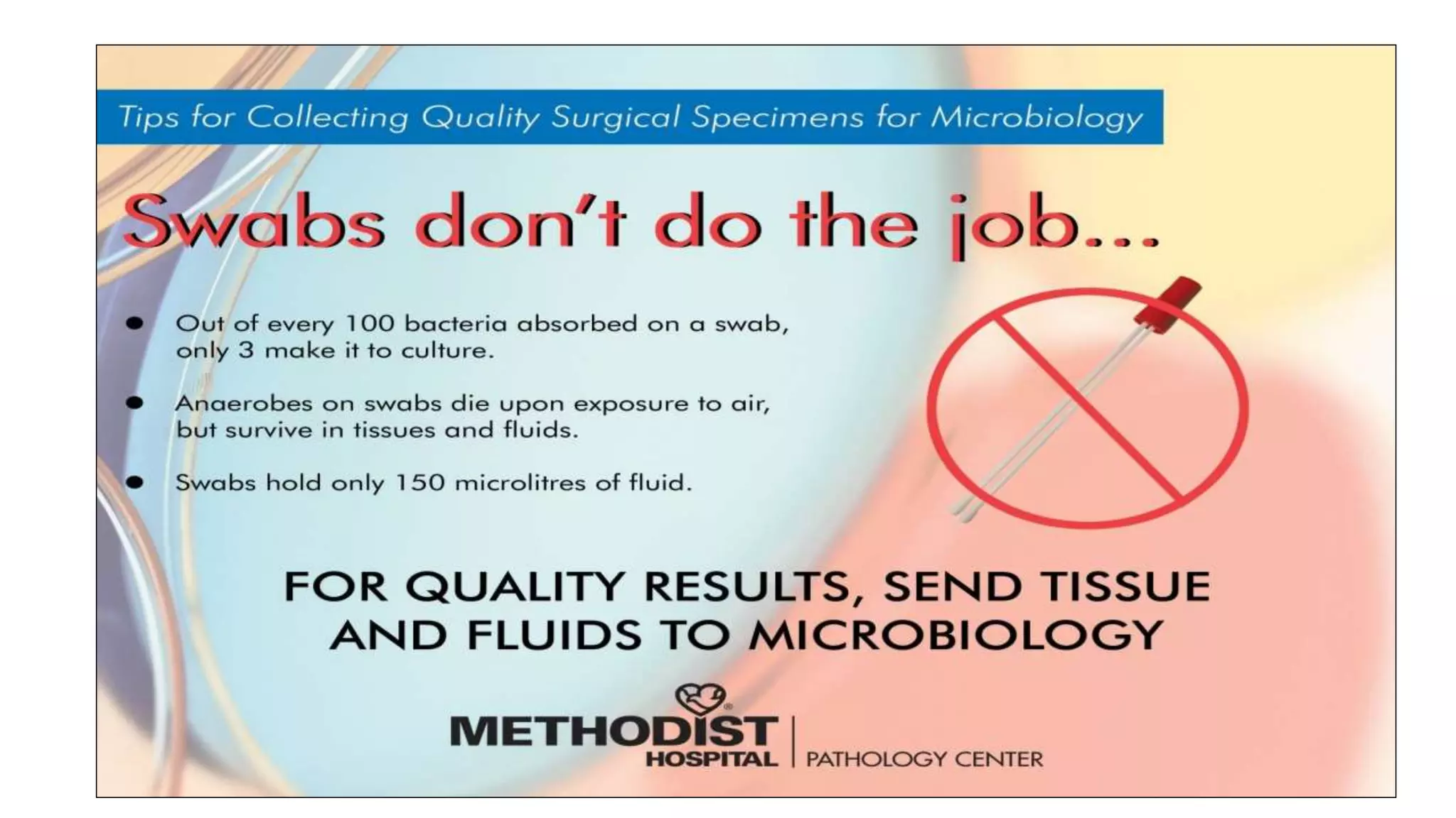 Specimen collection for clinical microbiology laboratory | PPTX