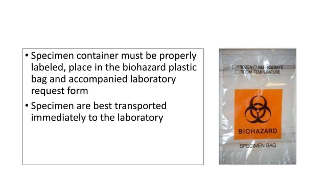 Specimen collection for clinical microbiology laboratory | PPTX