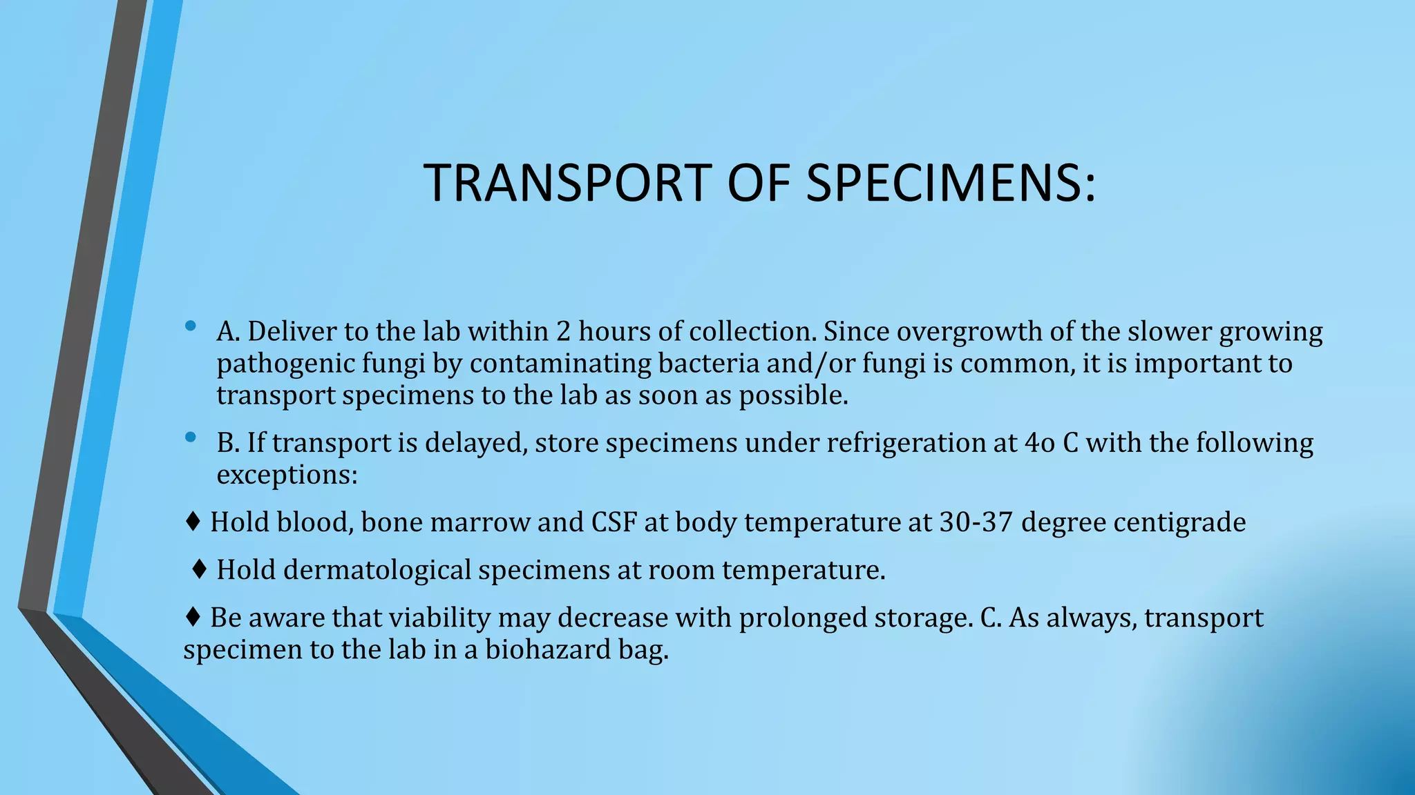 Specimen collection in mycology | PPTX