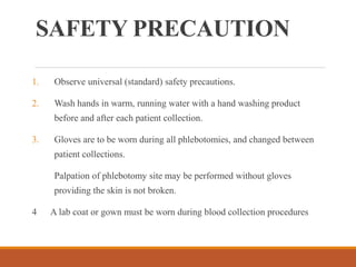 SPECIMEN COLLECTION LAB SAFETY B.pptx111 | PPTX