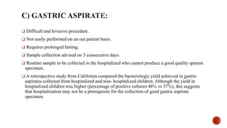SPECIMEN COLLECTION METHODS IN THE DIAGNOSIS OF CHILDHOOD.pptx