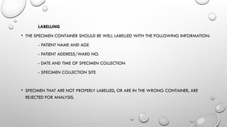 Specimen collection, transport, storage and analysis-1.pptx