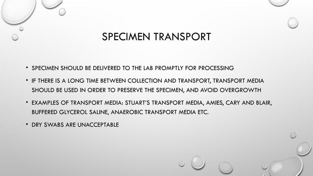 Specimen collection, transport, storage and analysis-1.pptx