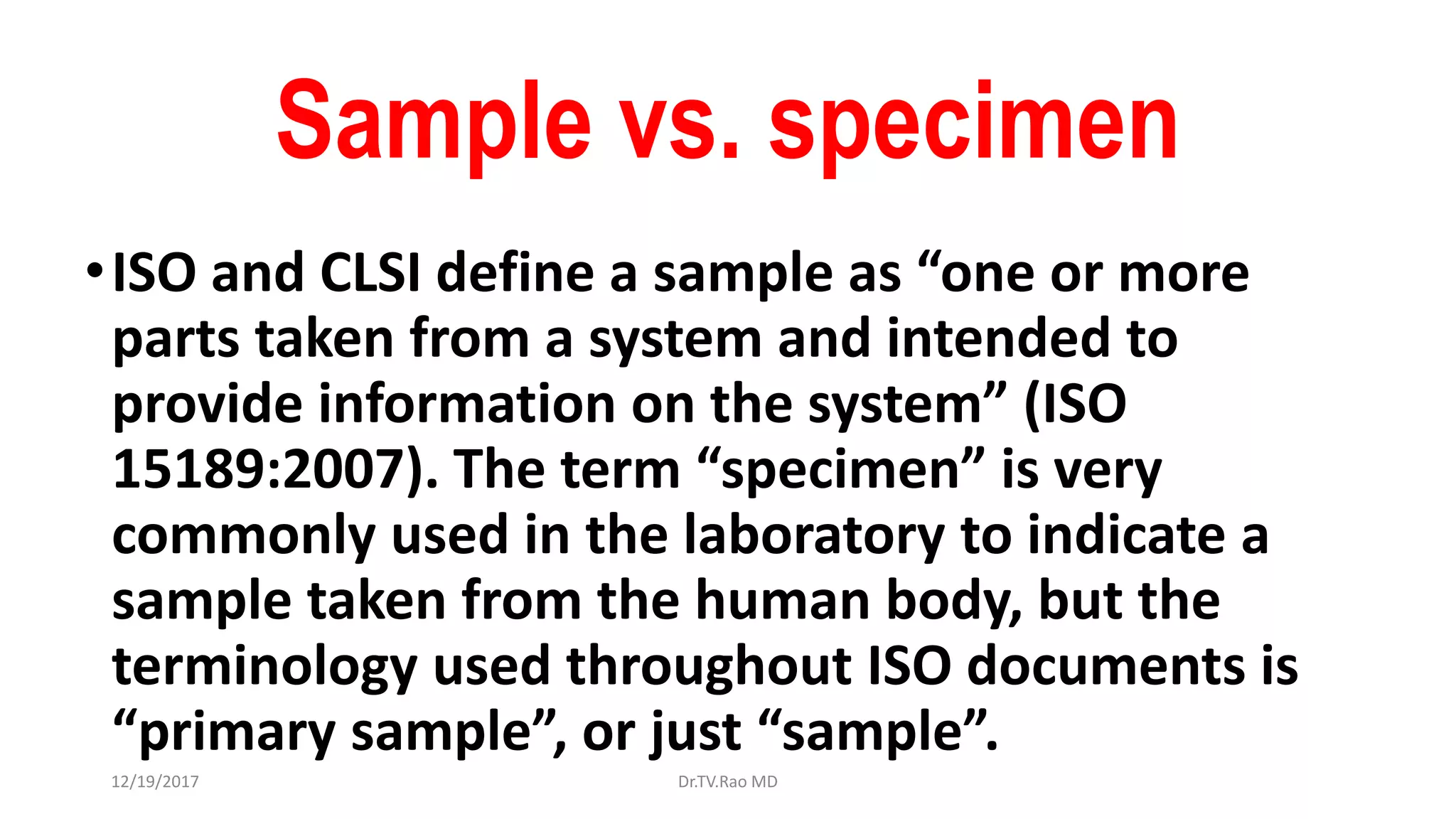 SPECIMEN MANAGEMENT IN DIAGNOSTIC MICROBIOLOGY guest talk@ RAPM Rajkot ...