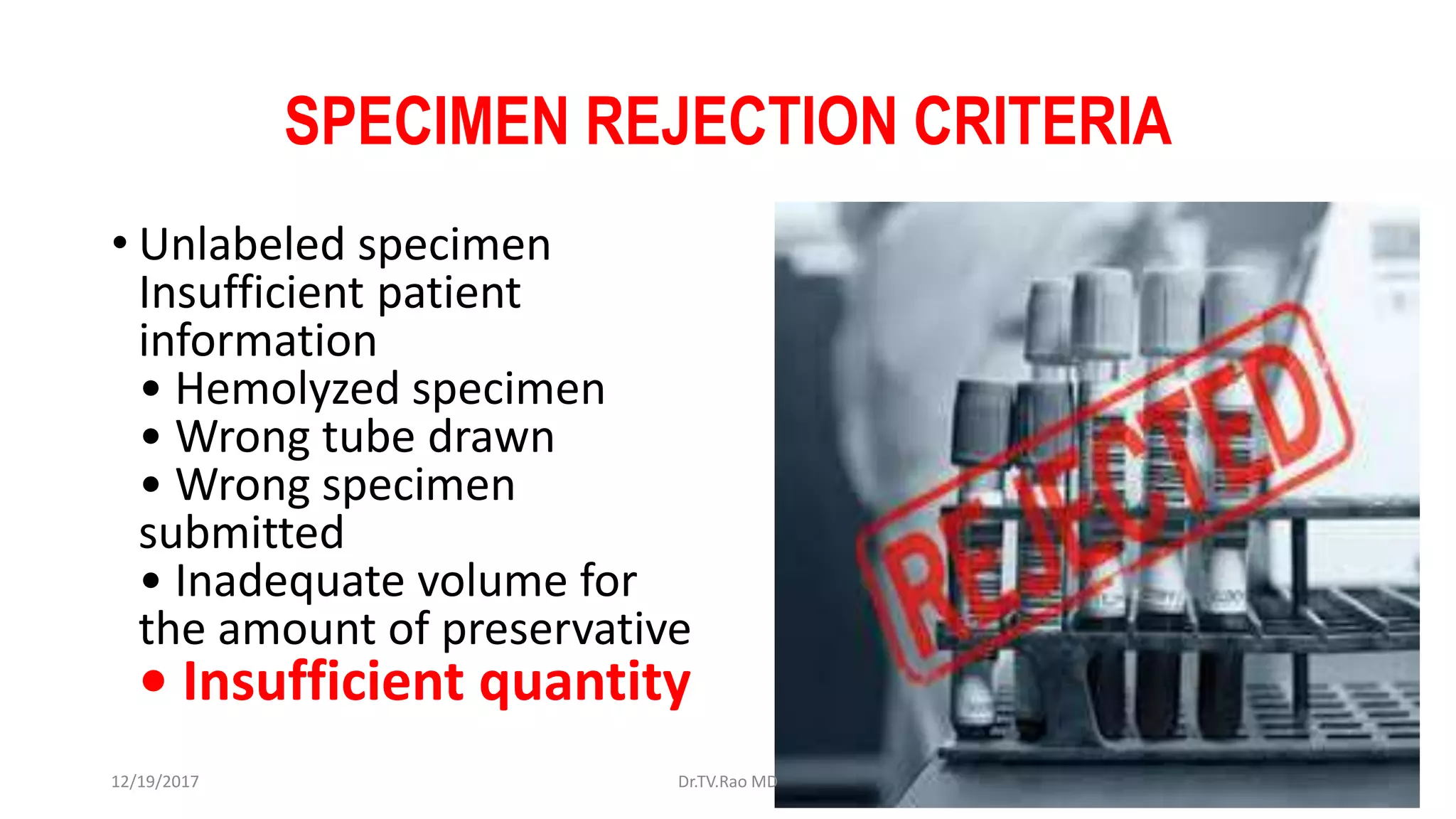 SPECIMEN MANAGEMENT IN DIAGNOSTIC MICROBIOLOGY guest talk@ RAPM Rajkot ...