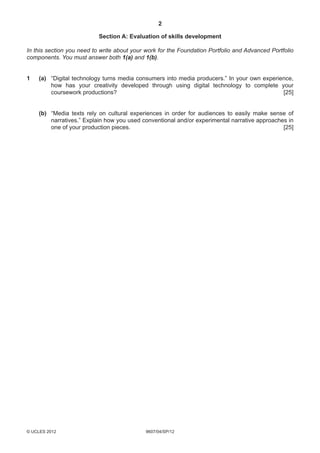 Specimen paper 4 | PDF