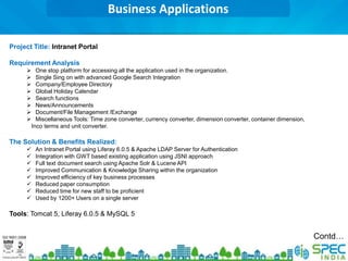 SPEC INDIA Java Case Study | PPT