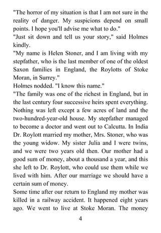 The Adventure of the Speckled band | PDF