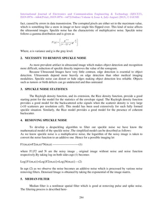 Speckle noise reduction from medical ultrasound images using wavelet thresh | PDF