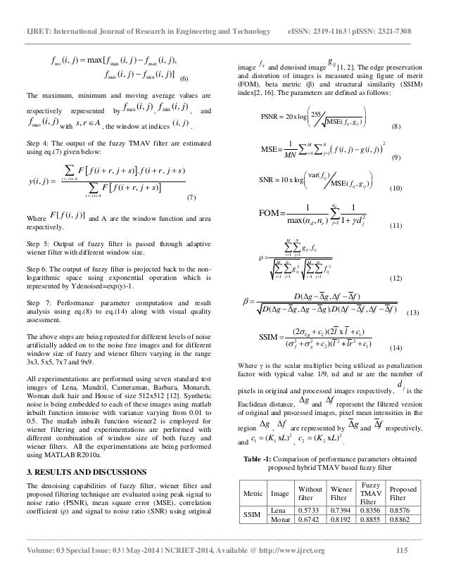 Speckle noise reduction using hybrid tmav based fuzzy filter