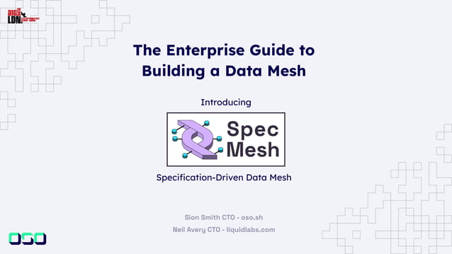 Enterprise guide to building a Data Mesh | PPT