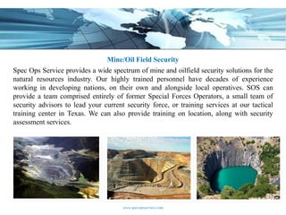 Spec ops service corporate overview | PPT