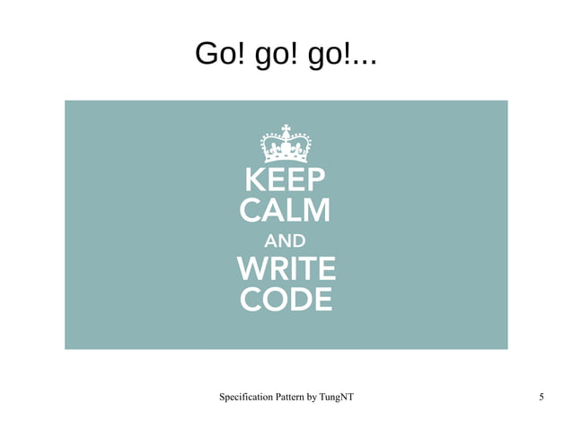 Specifications pattern | PPT