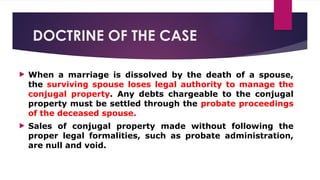 PRESUMPTION OF DEATH FOR PURPOSES OF SUCCESSION | PPTX