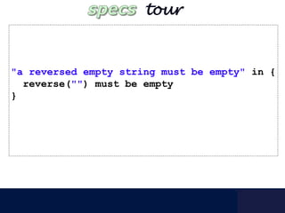 Specs2 - Scala-Syd presentation | PPT