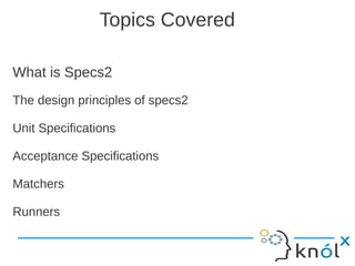 Specs2 | PPT