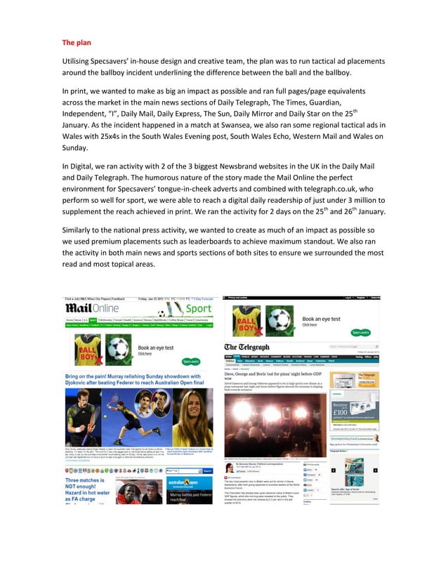 Specsavers - Should've Gone to Specsavers: Case Study | PDF | Media Industry | Industries