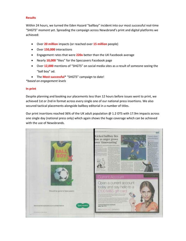 Specsavers - Should've Gone to Specsavers: Case Study | PDF | Media Industry | Industries